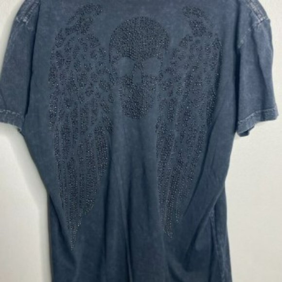 Affliction | Shirts | Affliction Vintage Beaded Large Custom Shirt ...